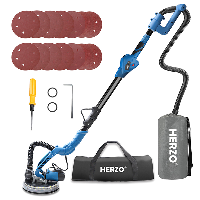 HERZO 120V Giraffe Design Electric Orbital Drywall Sander 750W Wall Gr