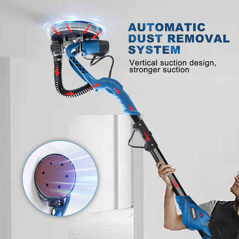 HERZO 120V Giraffe Design Electric Orbital Drywall Sander 750W Wall Gr