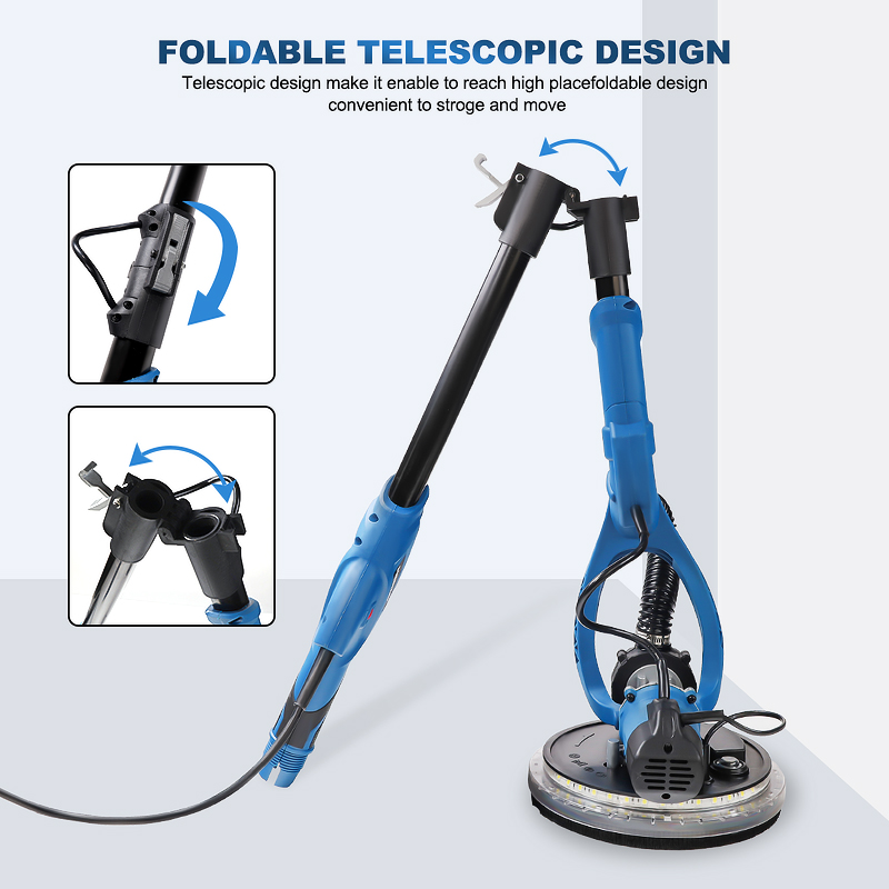 HERZO 120V Giraffe Design Electric Orbital Drywall Sander 750W Wall Gr