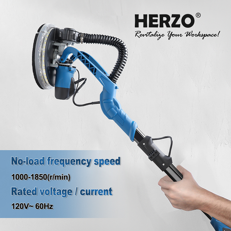 HERZO 120V Giraffe Design Electric Orbital Drywall Sander 750W Wall Gr