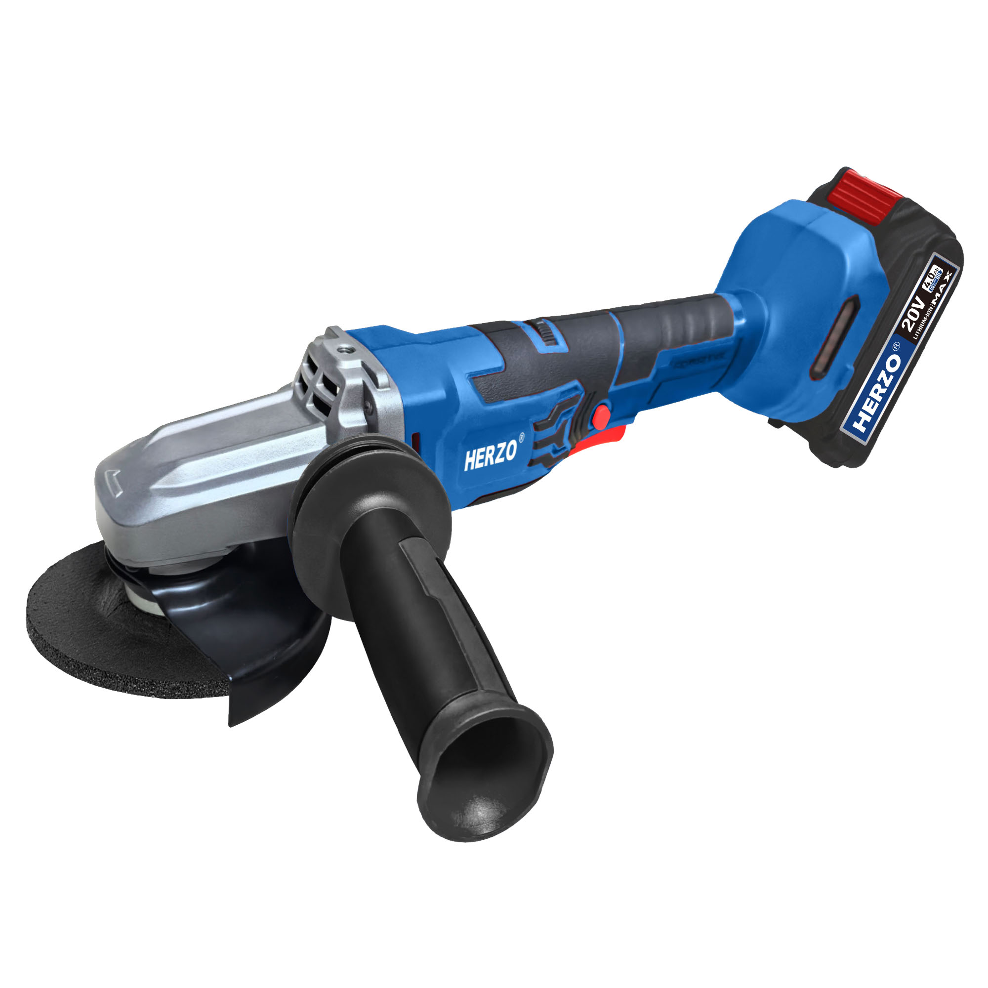 HERZO 20V Cordless Variable Speed Angle Grinder Brushless 125mm Hand F