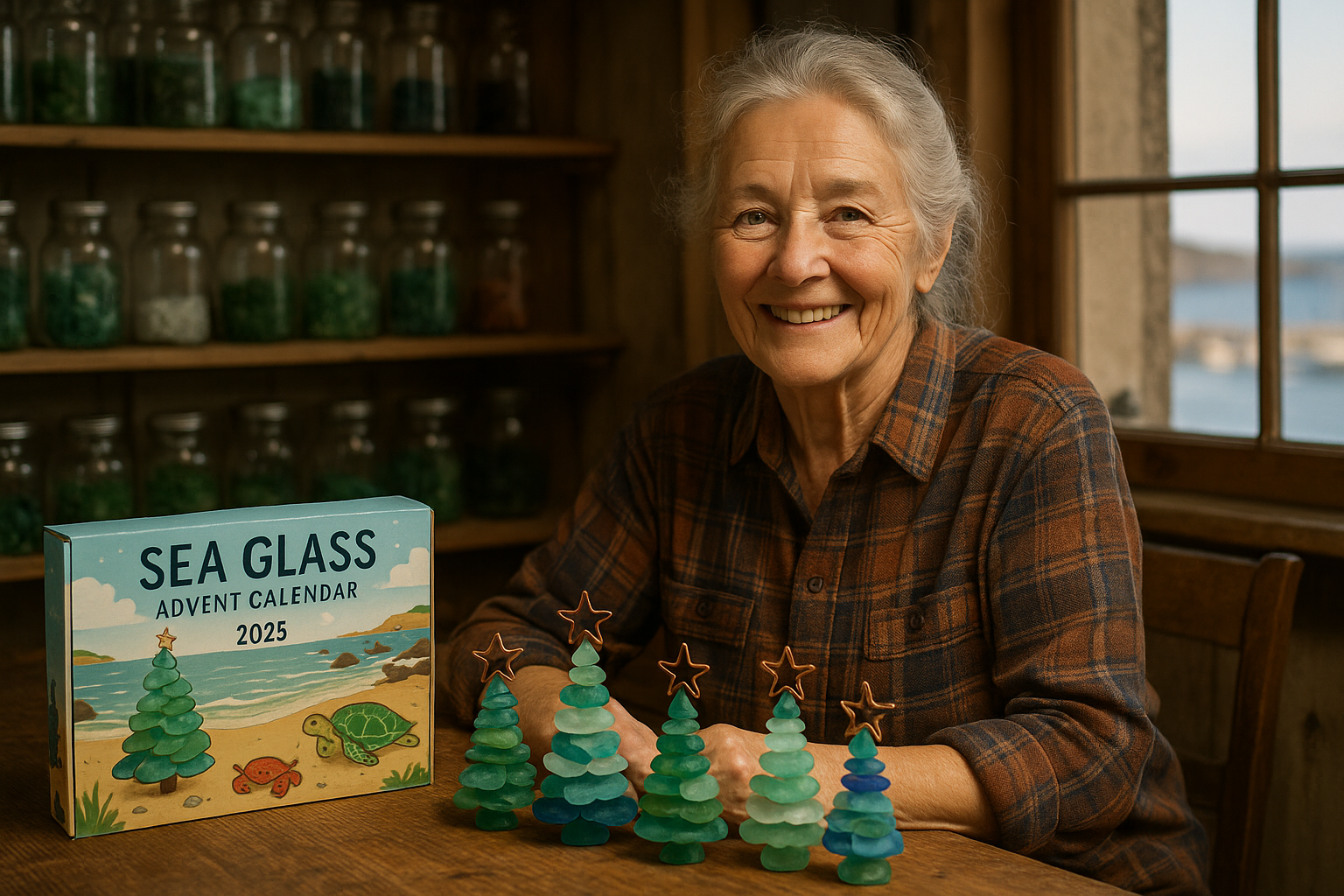 Let the Ocean Join Your Christmas - Sea Glass Christmas Tree Advent ...