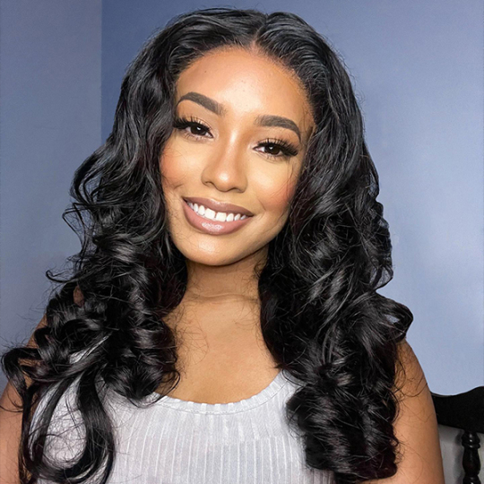 OhMyPretty Wear Go Glueless Ocean Wave 6x4 HD Lace Wig With Pre-plucke