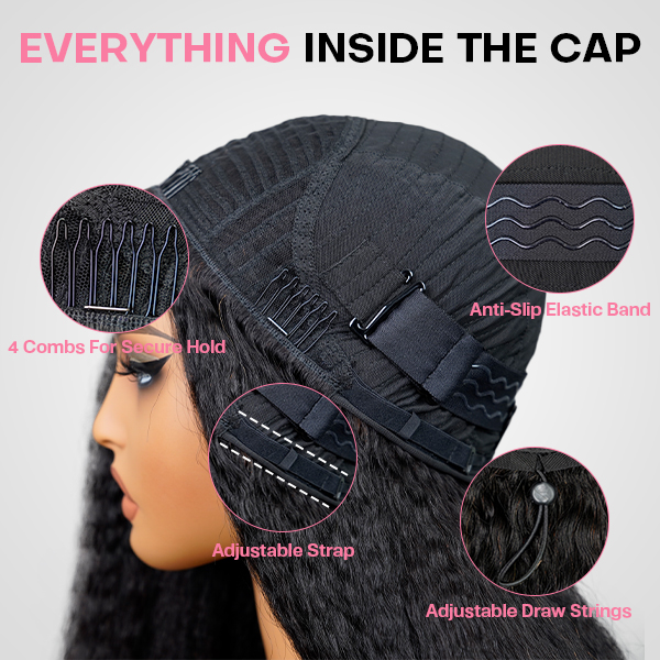 OhMyPretty Wear Go Half Wig 3 IN 1 Water W Flip Over Wig For Beginner ...