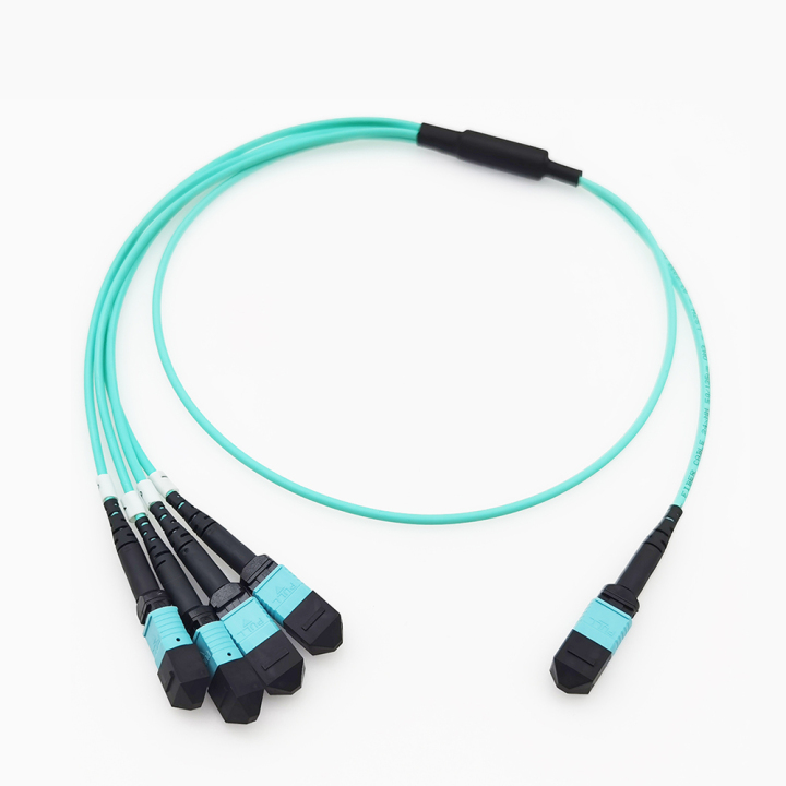 MPO-24 to 4x MPO (Fem-FMale) Multi-mode OM4 Fiber Conversion Splitter