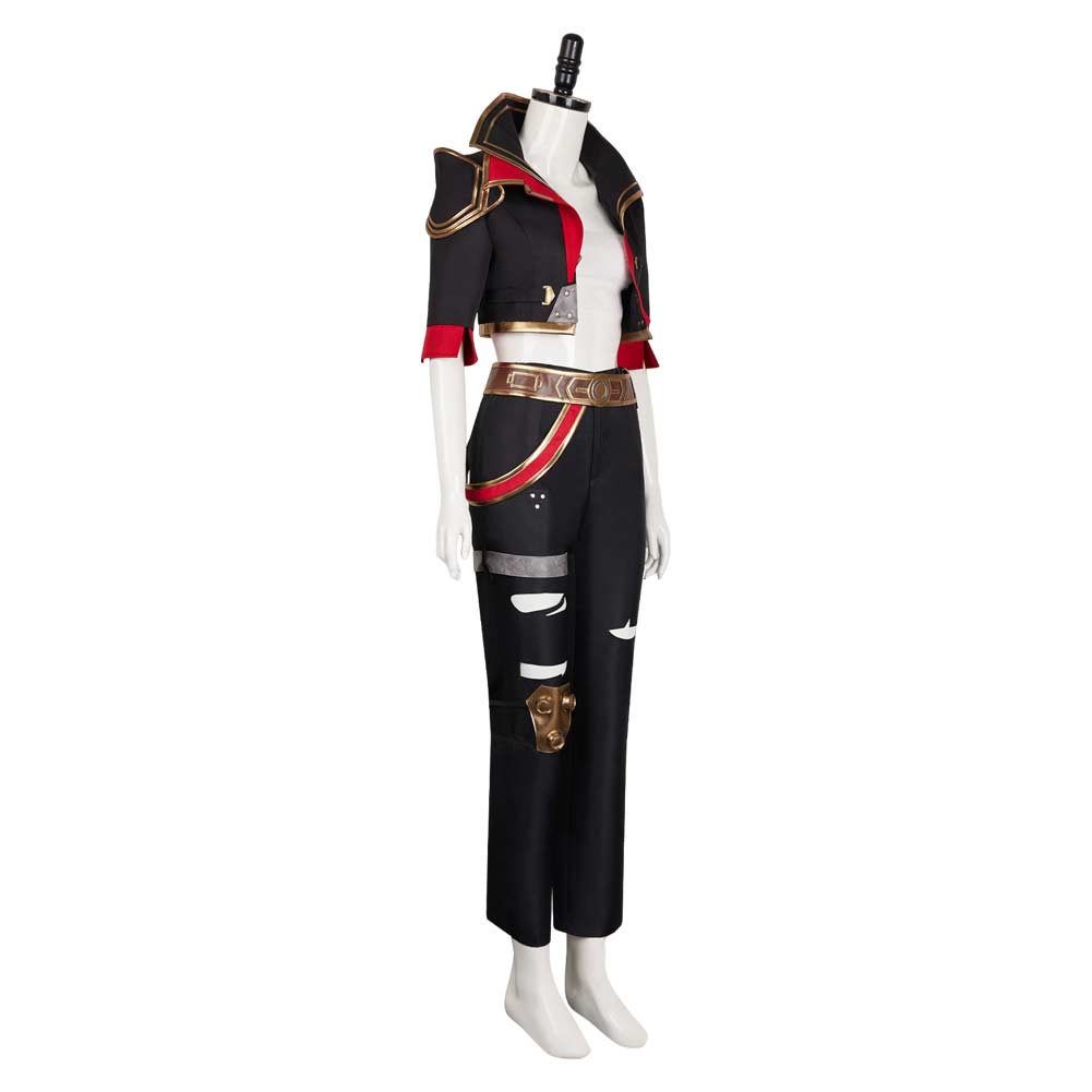 League of Legends Arcane Chainbreaker Vi Black Fullset Outfits ...
