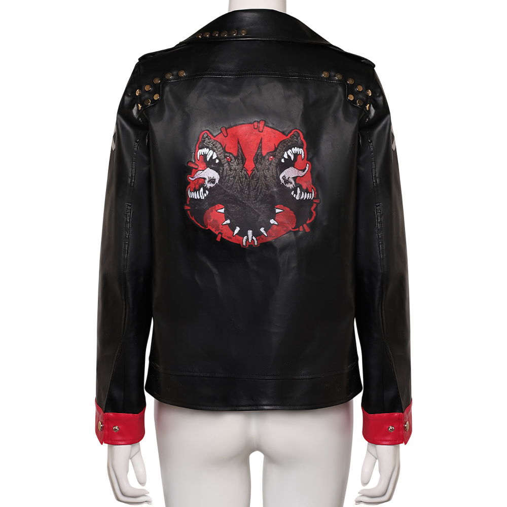 Arcane: League of Legends Vi Black Leather Jacket Outfits Halloween ...