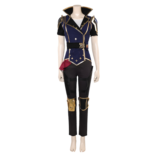 Arcane: League of Legends Season 2 Vi Blue Uniform Outfits Halloween ...