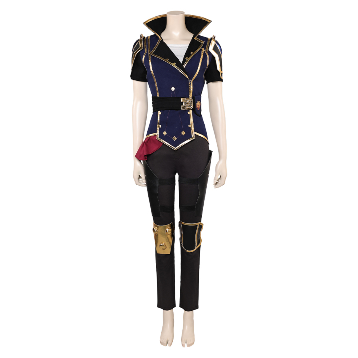 Arcane: League of Legends Season 2 Vi Blue Uniform Outfits Halloween ...