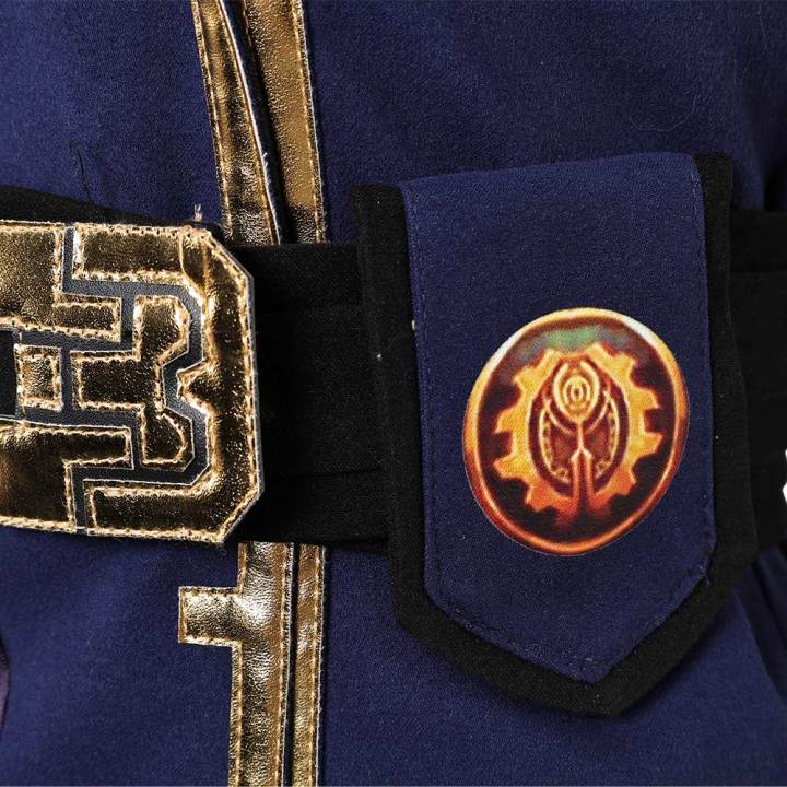 Arcane: League of Legends Season 2 Vi Blue Uniform Outfits Halloween ...
