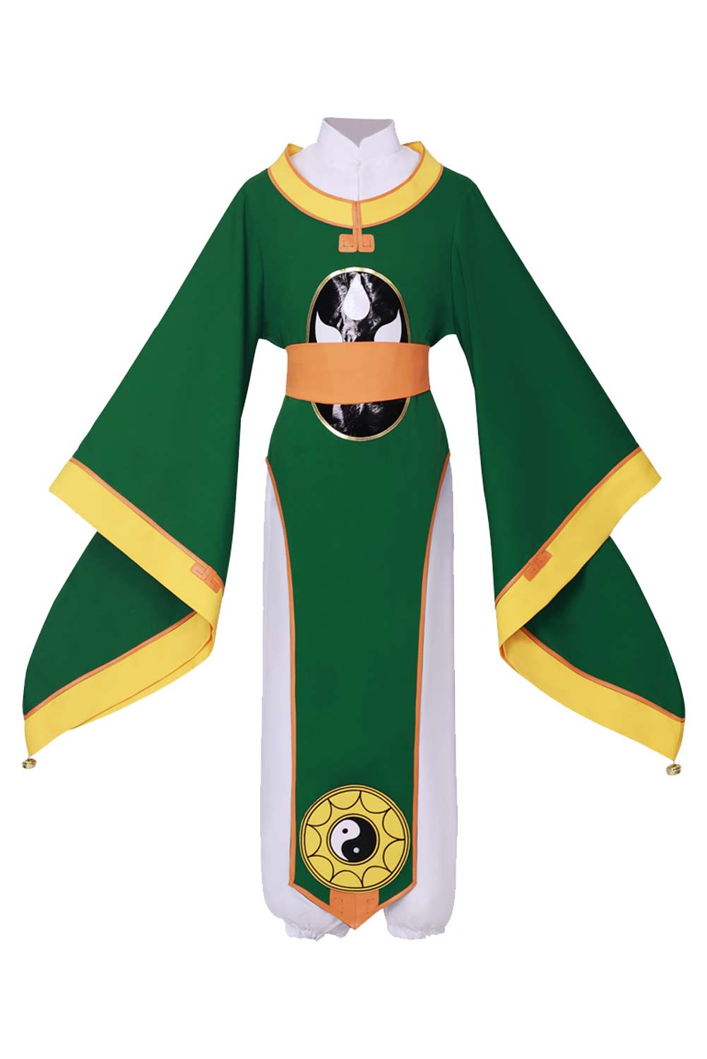 Cardcaptor Sakura Syaoran Li Green Combat Robe Outfits Halloween Carni