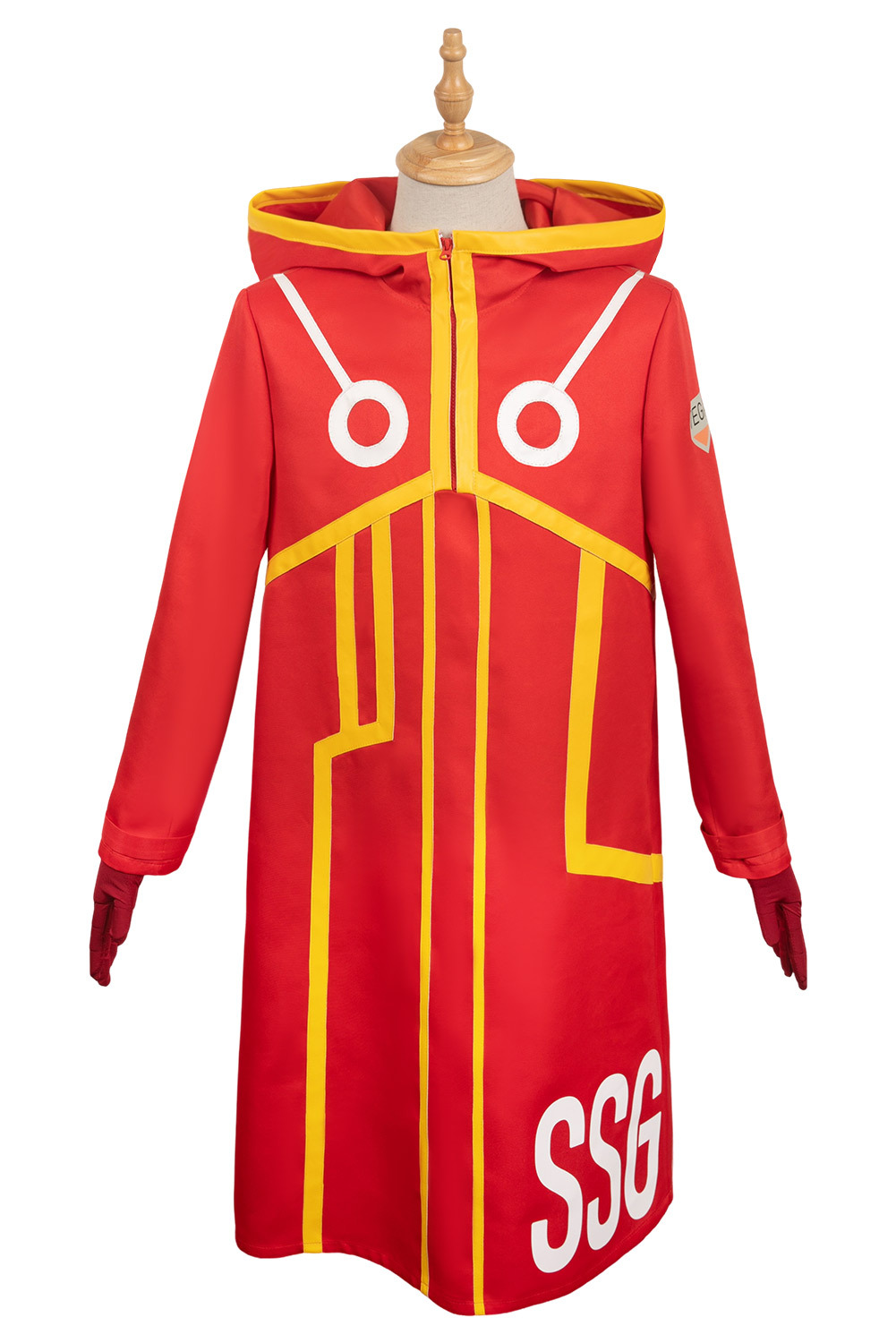 One Piece 2024 Egghead Arc Monkey D. Luffy Red Future Outfit Halloween