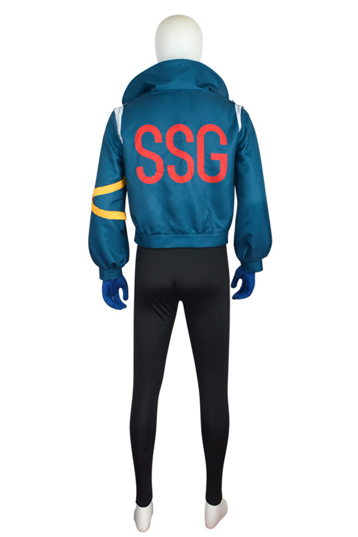 One Piece 2024 Egghead Arc Roronoa Zoro Blue Future Outfit Halloween C