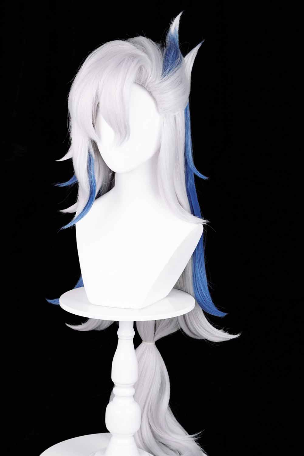 Genshin Impact Neuvillette Cosplay Wig Heat Resistant Synthetic Hair H