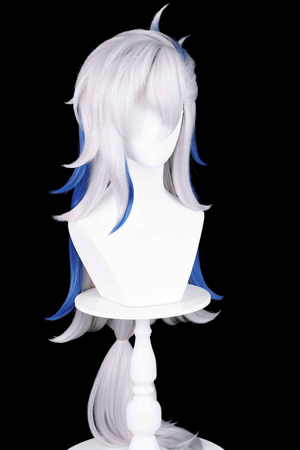 Genshin Impact Neuvillette Cosplay Wig Heat Resistant Synthetic Hair H