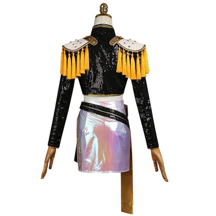 Mira Golden Black Uniform Stage Outfits Halloween C