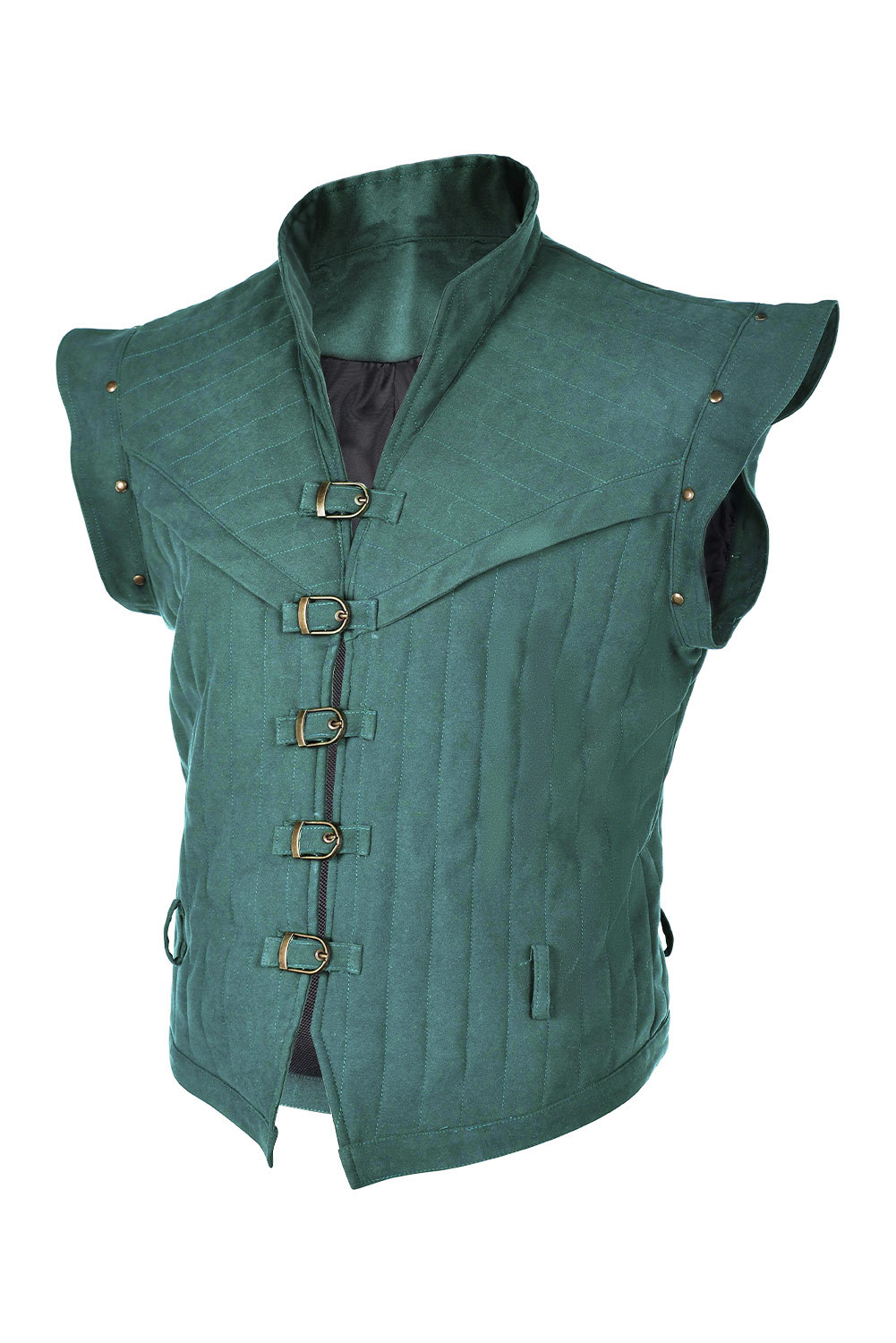 Tangled Flynn Rider Medieval Green Waistcoat Outfits Halloween Carniva