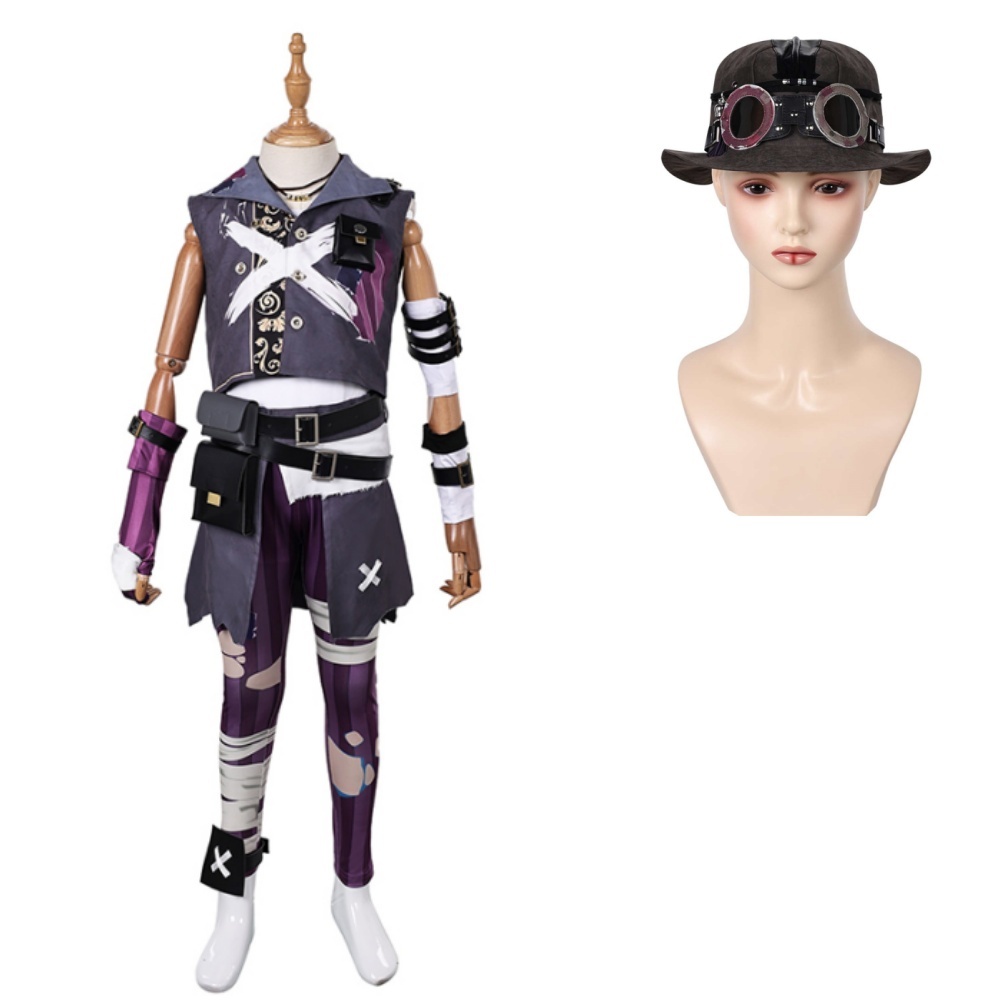 Arcane: League of Legends Isha Kids Children Graffiti Outfits Halloween ...