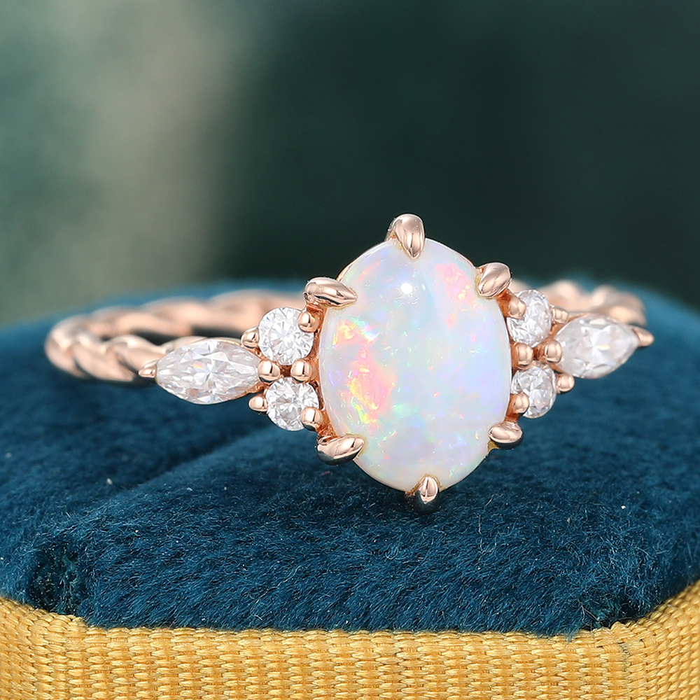 Opal rose ring store
