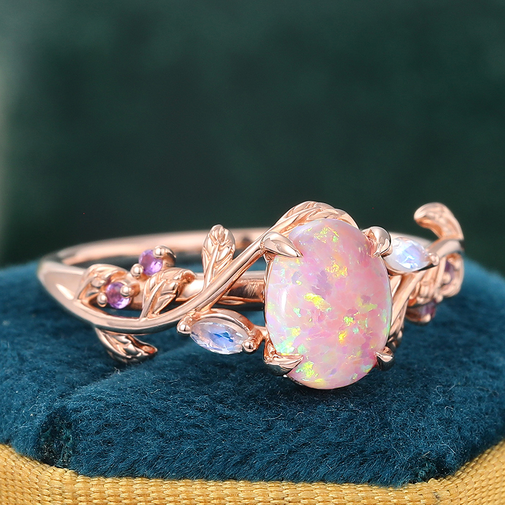Pink opal store