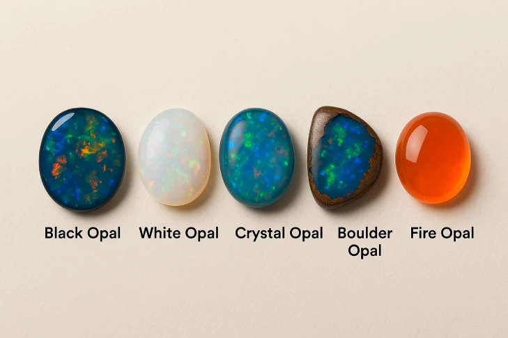 difference between white opal and fire opal