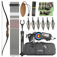 Premium Takedown Longbow | 20-50 LBS Draw Weight | Ergonomic & Portable