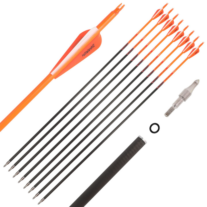 SHARROW 31" Carbon Arrows Hunting Arrows Spine 300 350 400 500 600(12