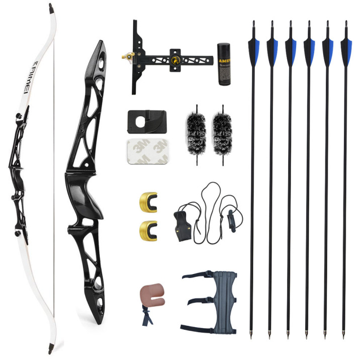 KAIMEI 66" 68" 70" Competition Recurve Bow Kit 12-40# @28"