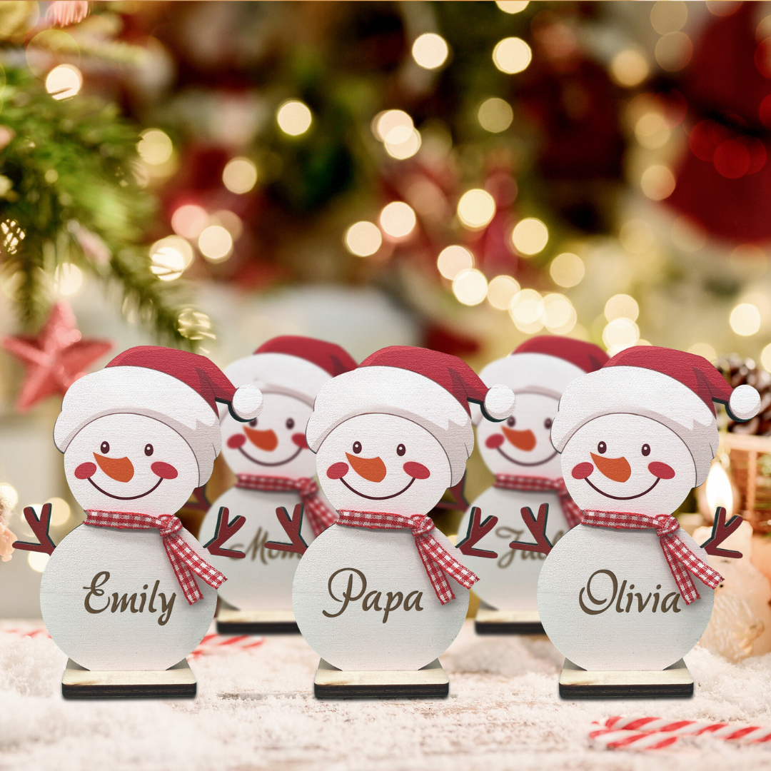 Personalized Freestanding Snowman