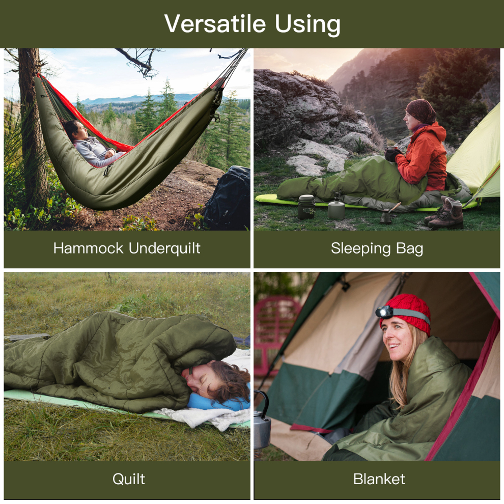 Night Cat Hammock Underquilts Sleeping Bag Single Insulated Under Blan ...