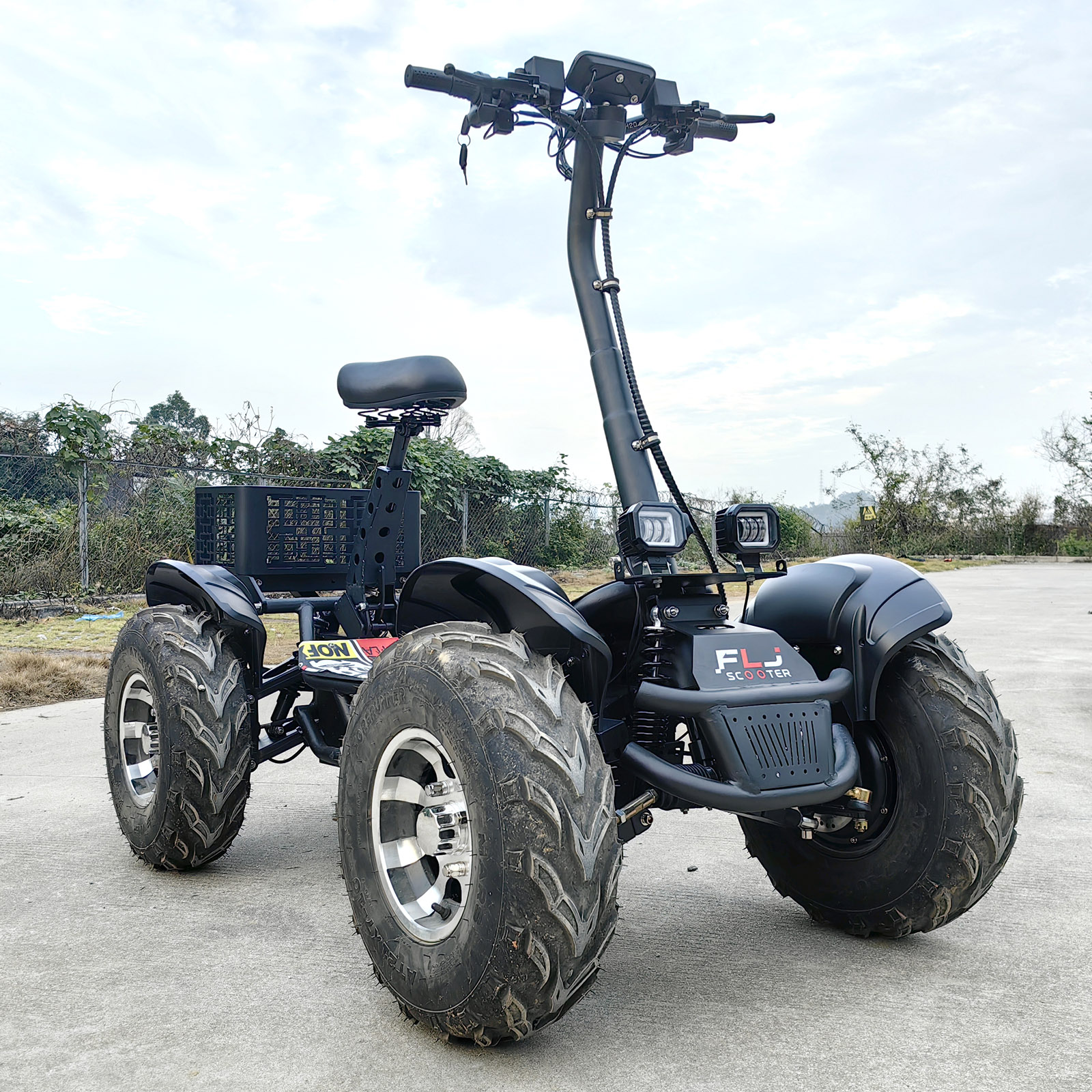 Four Engines 10000W Four-wheel drive Off Road Fat Tire ATV Electric Sc
