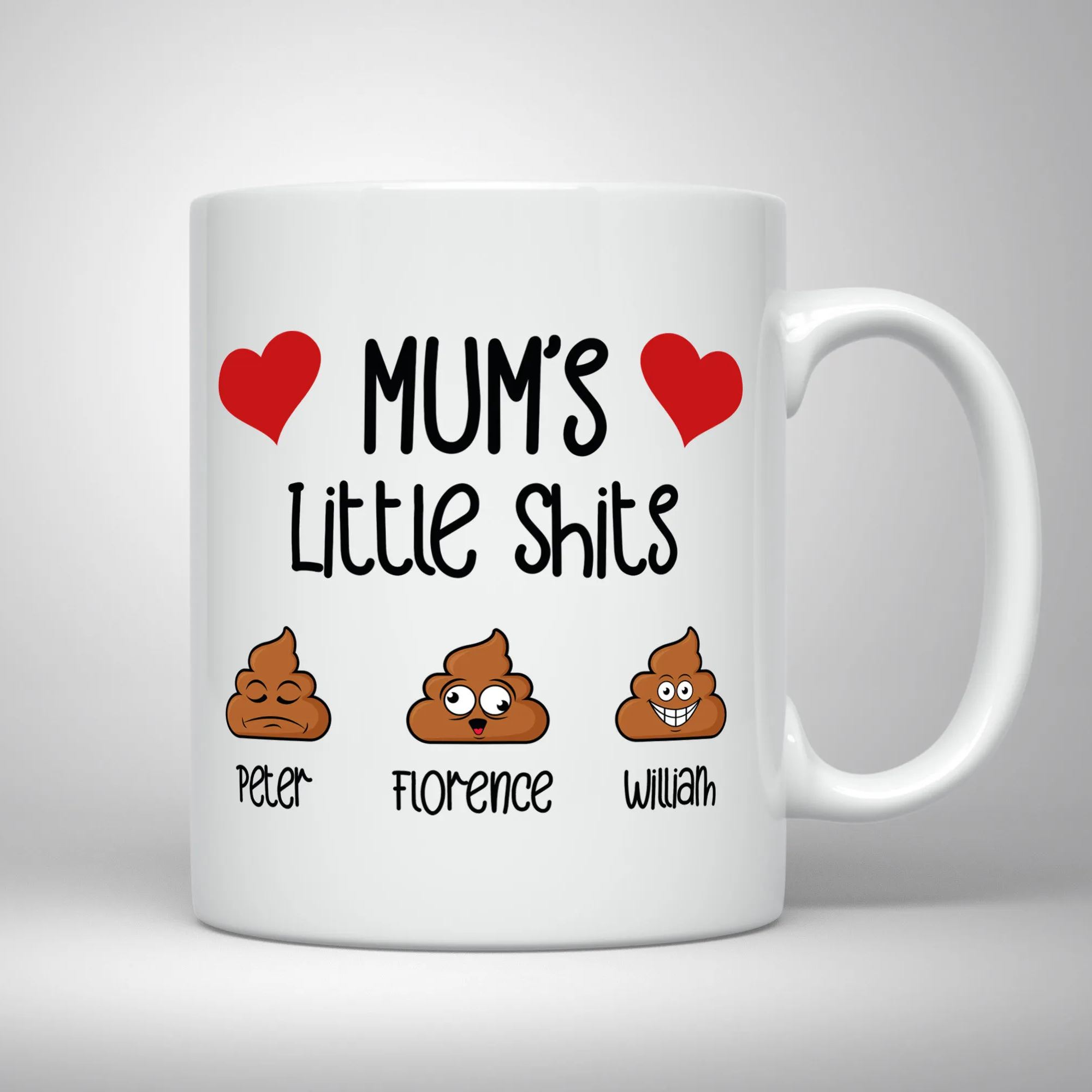 Mummy’s Little Shits Poop Emoji Mug