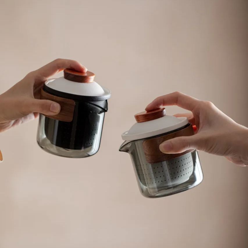 "Tao" - Retro Style Handmade Portable Tea Set With Protective Case ...