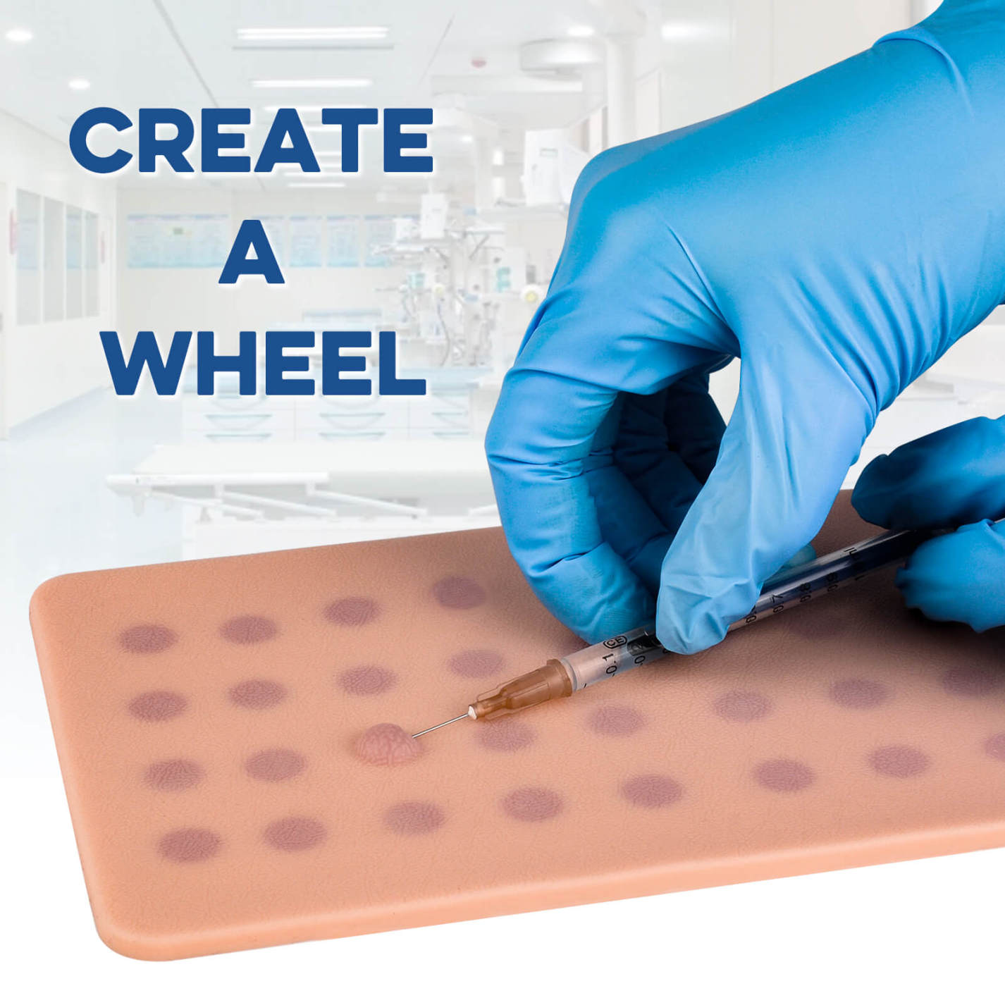 Intradermal Dual Injection Training Pads with 64 Injection Spots ...