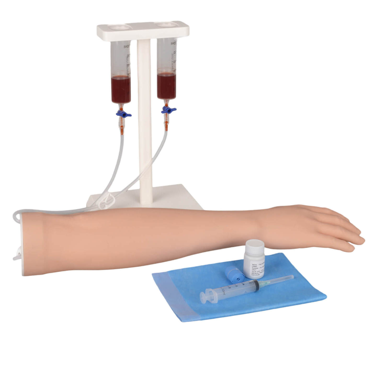 Adult Complete IV Practice Arm Kit, Plastic Stand – Ultrassist