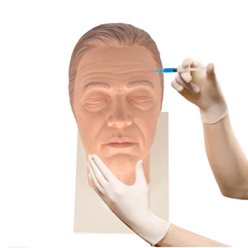Male Facial Injection Training Head with Adjustable Base – Ultrassist