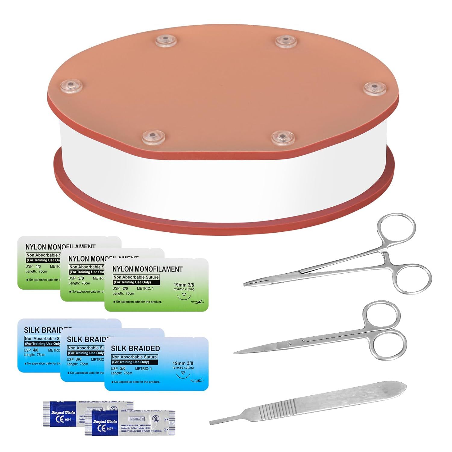Hollow Organ (with 2 Pads) Surgical Suture Kit for Medical Student ...