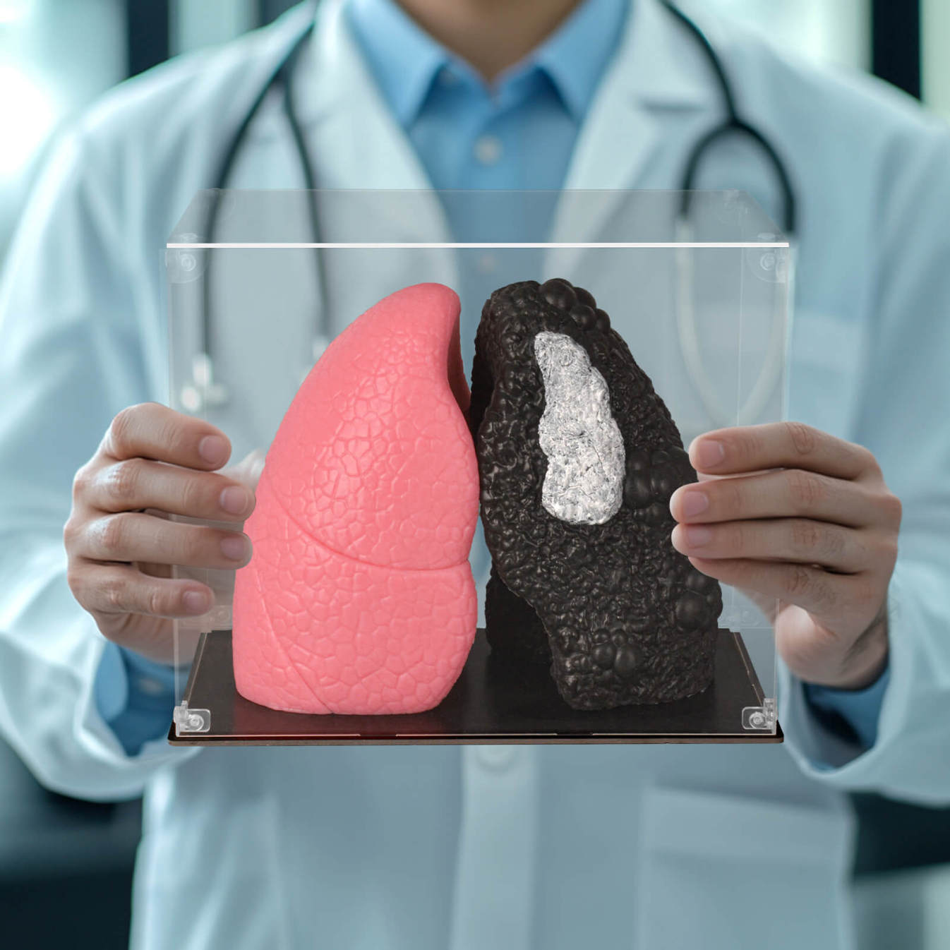 Ultrassist Healthy Lung vs. Smokers Lung Model Set