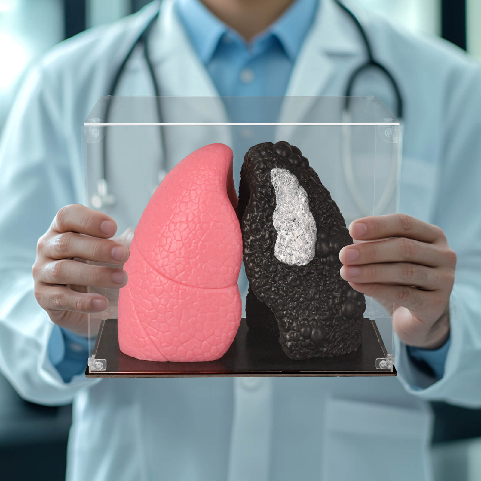 Ultrassist Healthy Lung vs. Smokers Lung Model Set