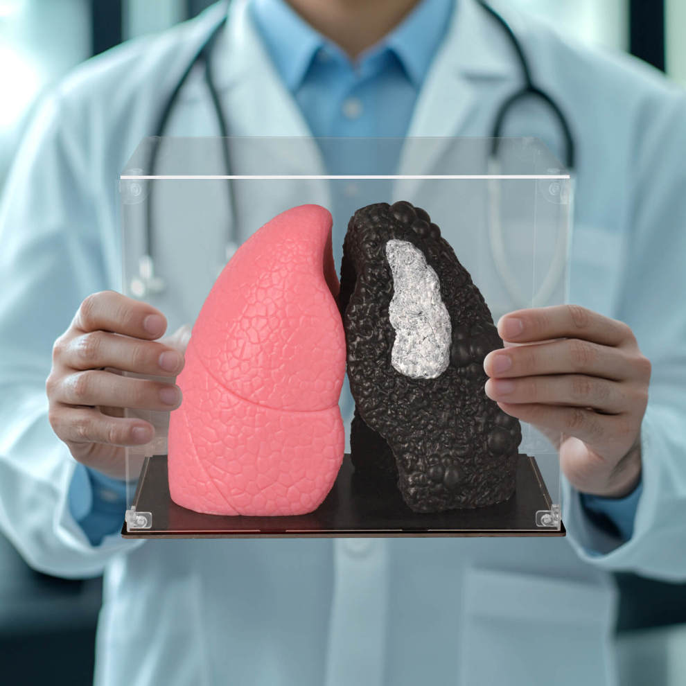 Ultrassist Healthy Lung vs. Smokers Lung Model Set