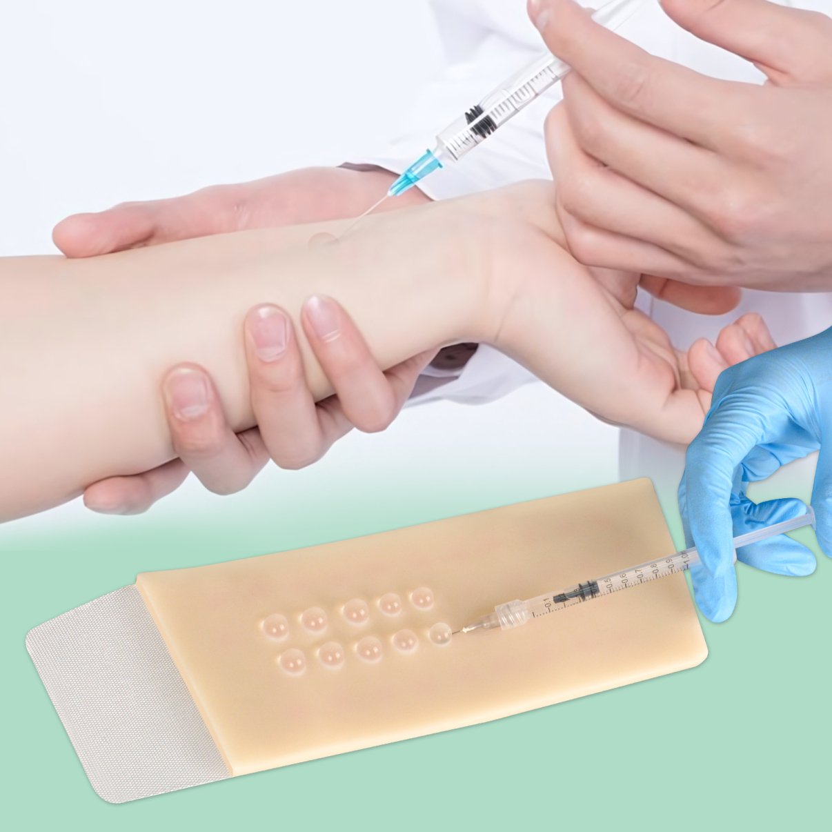 Wearable Intradermal Injection Training Pad with 40 Injection Points ...
