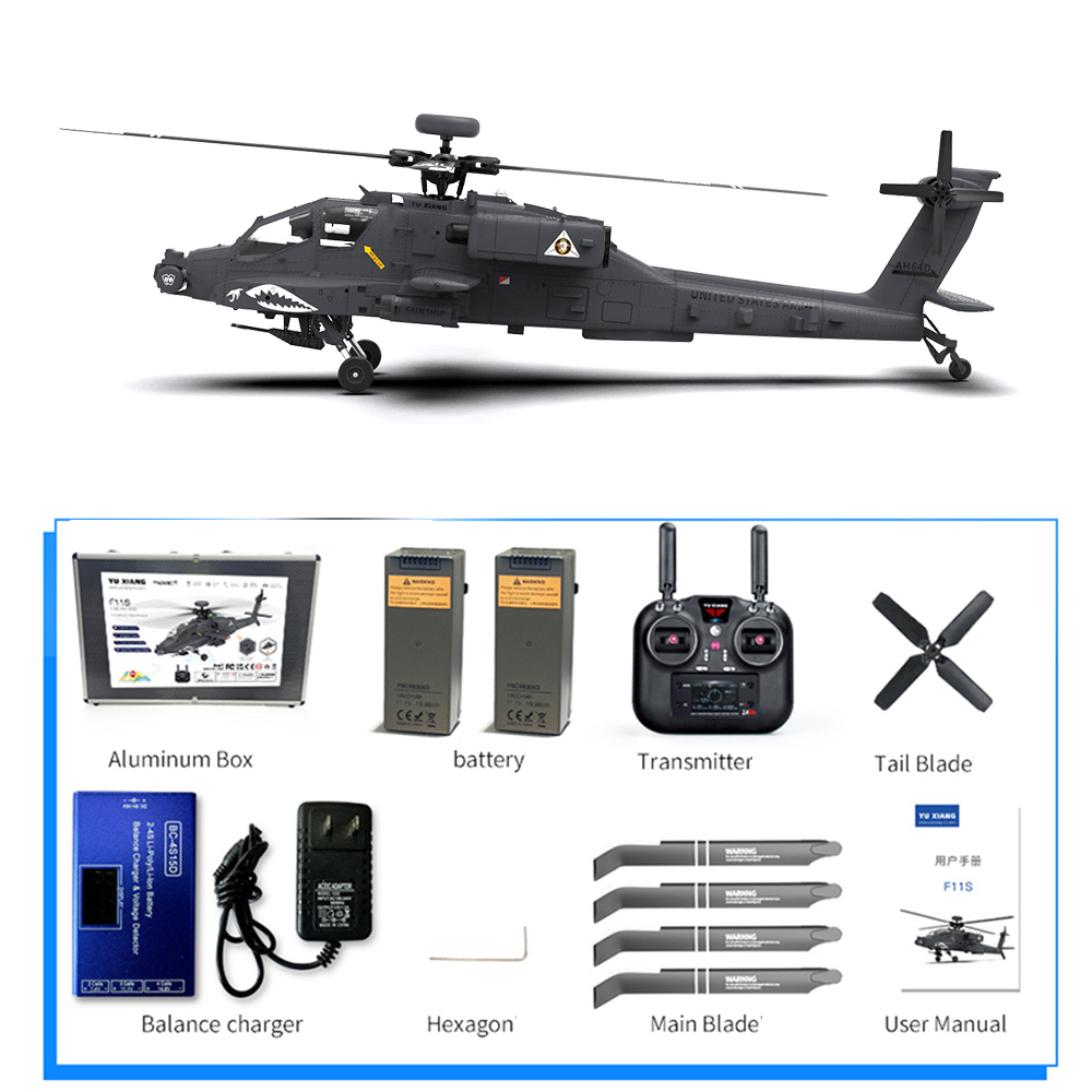 YuXiang F11S Apache AH-64 GPS Stabilized RC Helicopter