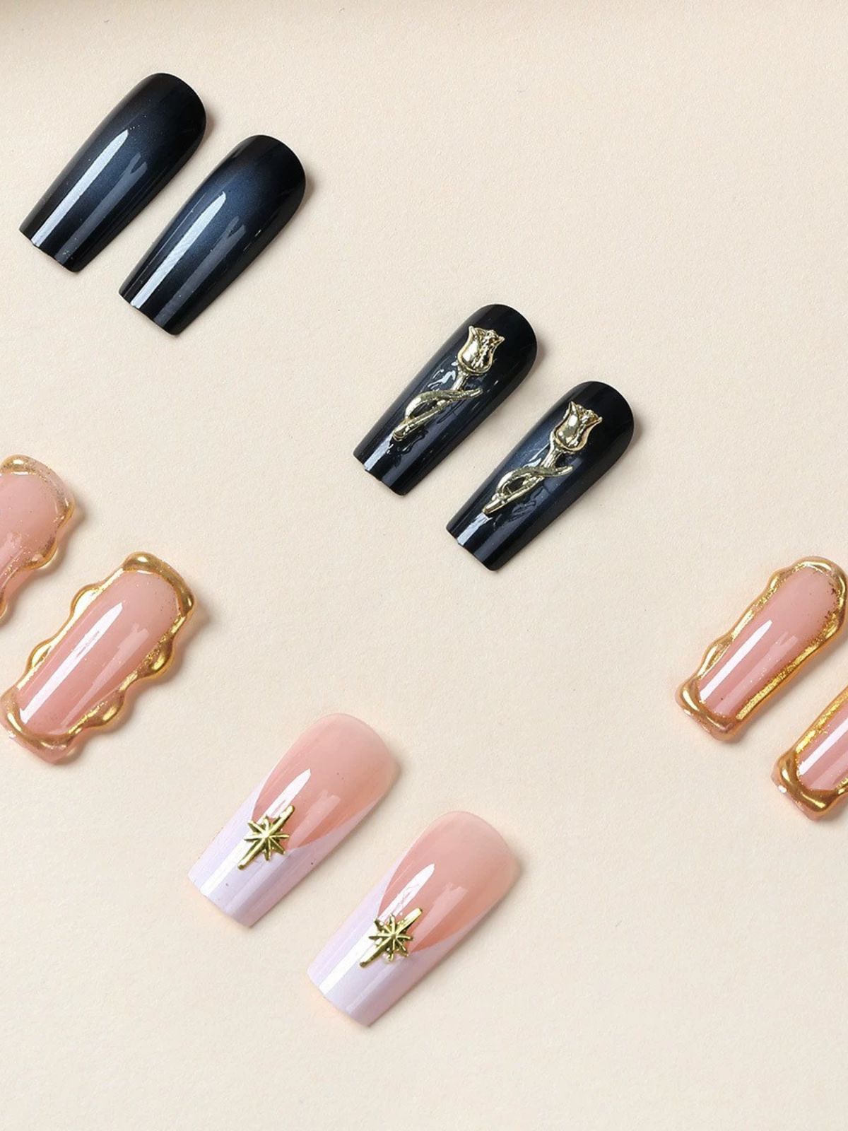 Tulip Garden Multicolor Nails