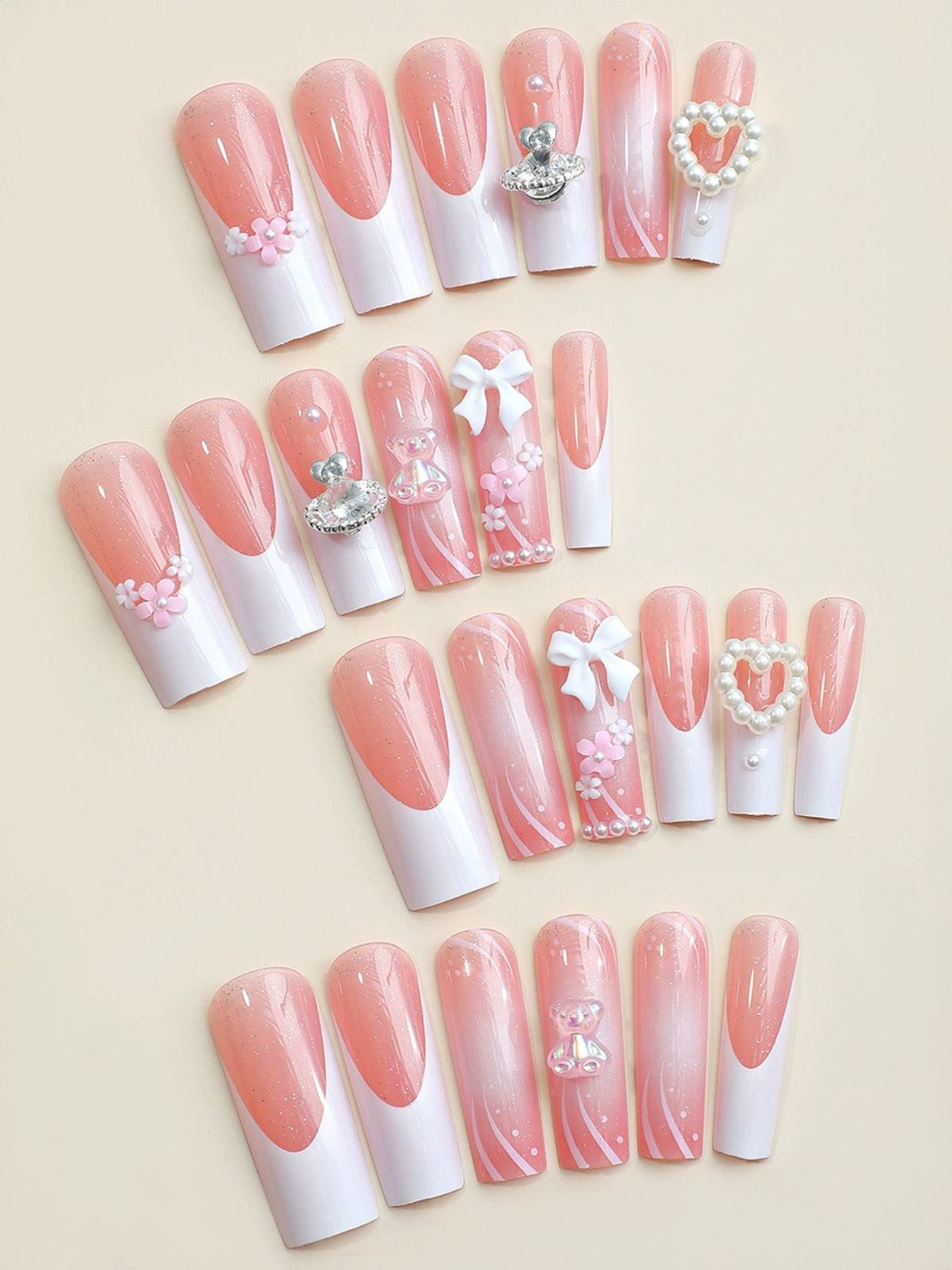 Cotton Candy Pink Nails