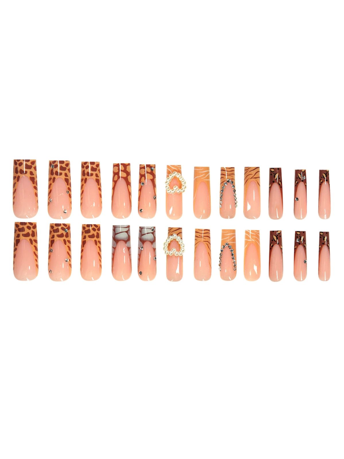 Wild Hearts Brown Nails