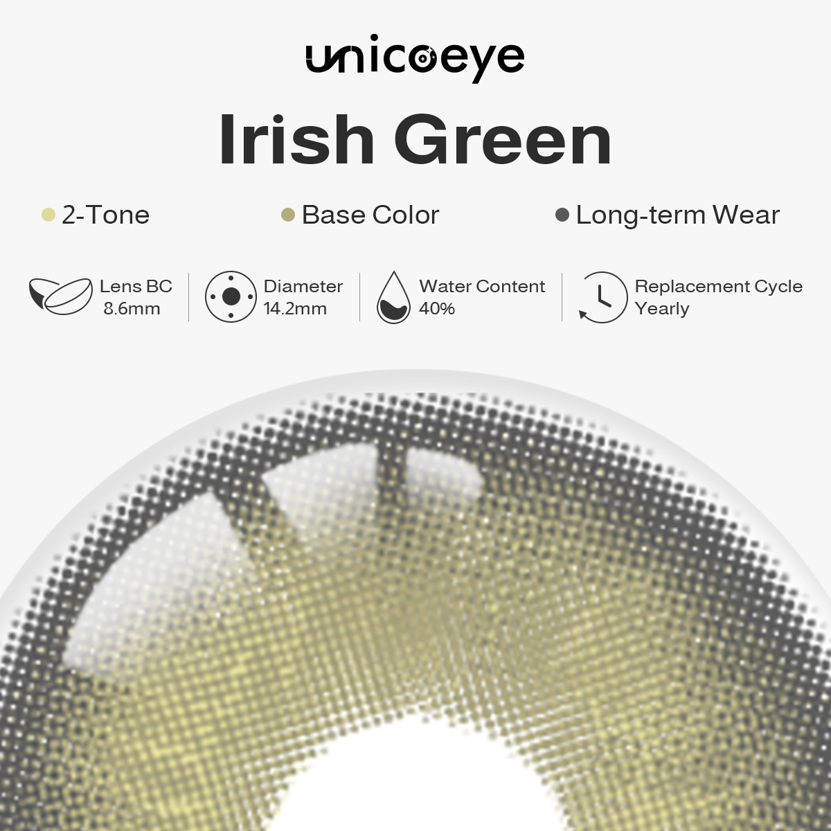 Irish Green Yearly Contact Lenses