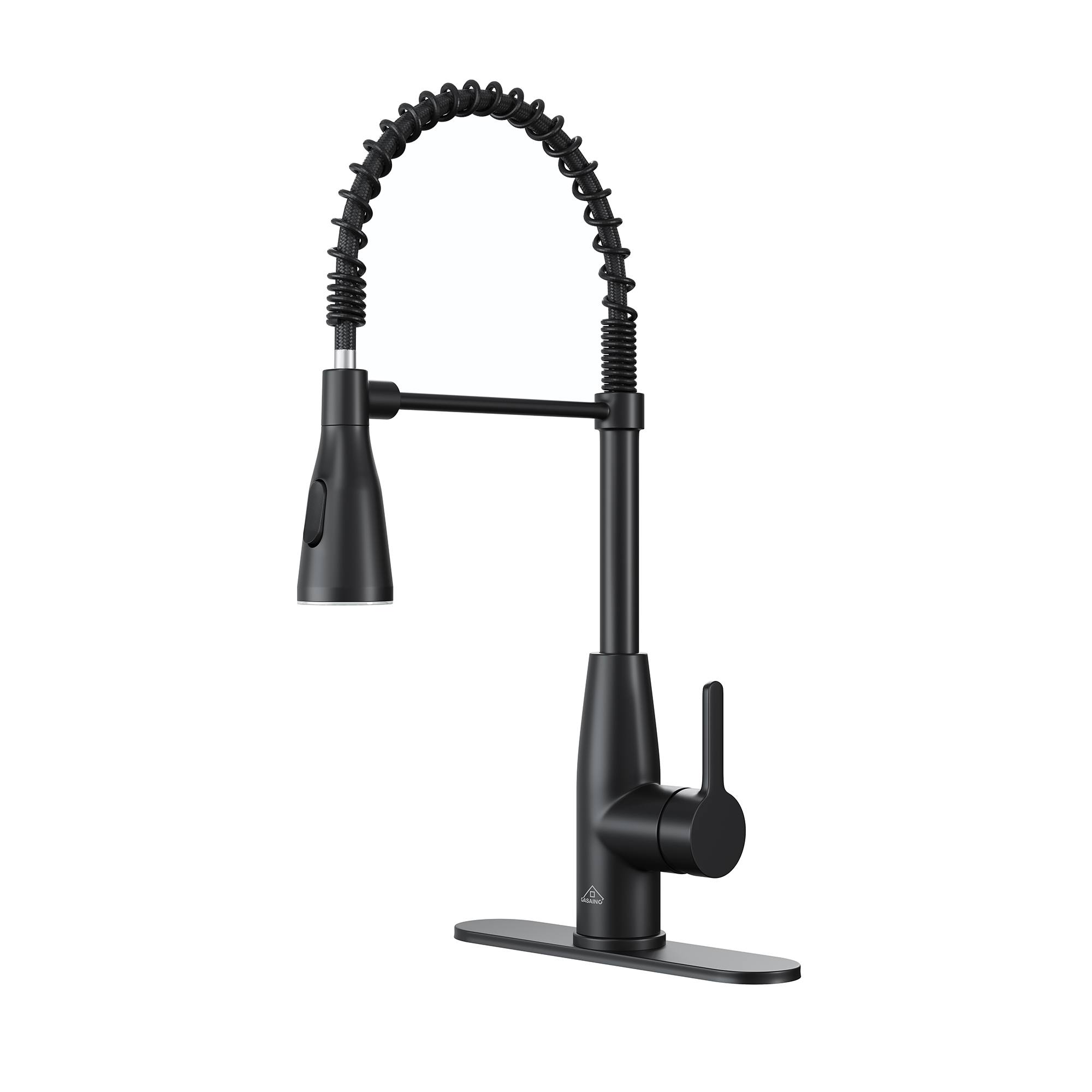 Single Handle Pull Down Sprayer Kitchen Faucet with LED Lights Tempera
