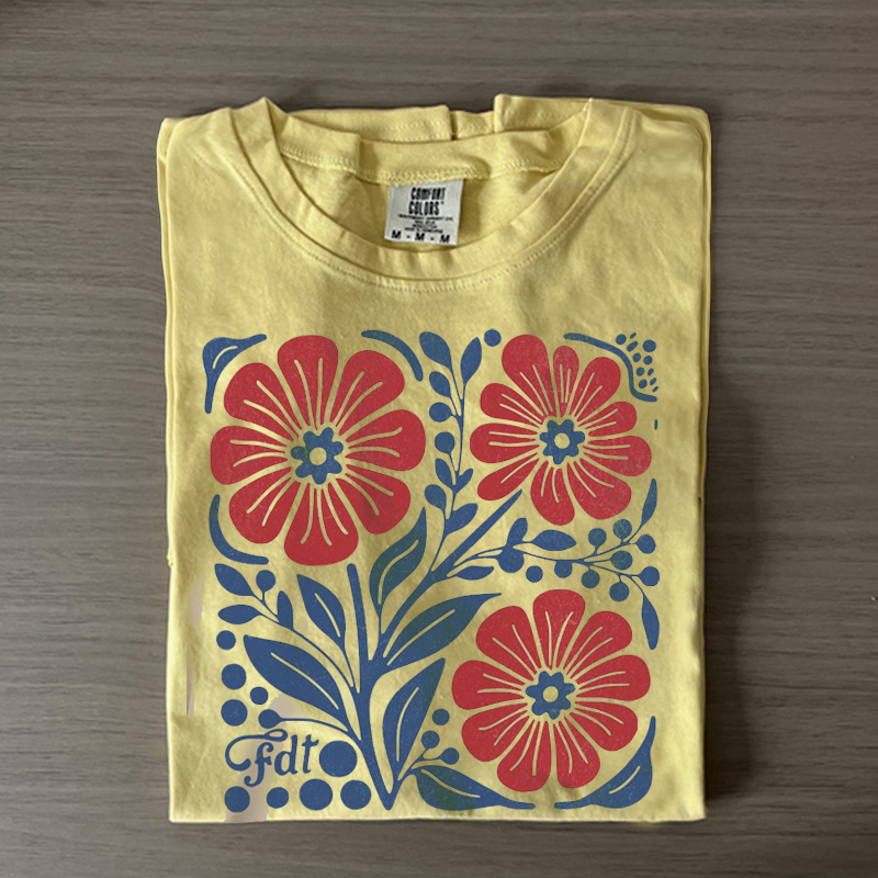 Subtle FDT Floral T-shirt – Bellelement