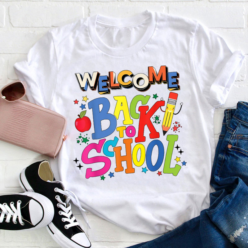 Hello Kiddo Welcome Back To School Teacher T-Shirt Sale-Teachersgram