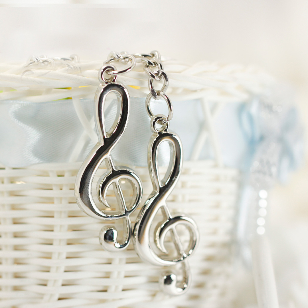 Music Notes Keychain Teacher Keychain Sale-Teachersgram